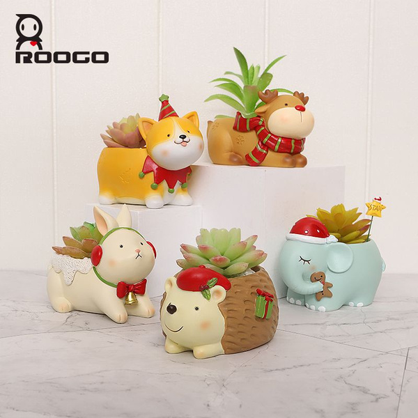 ROOGO Горшок для цветов, 6 см х 8 см х 12 см, 0.95 л, 1 шт - купить с ...