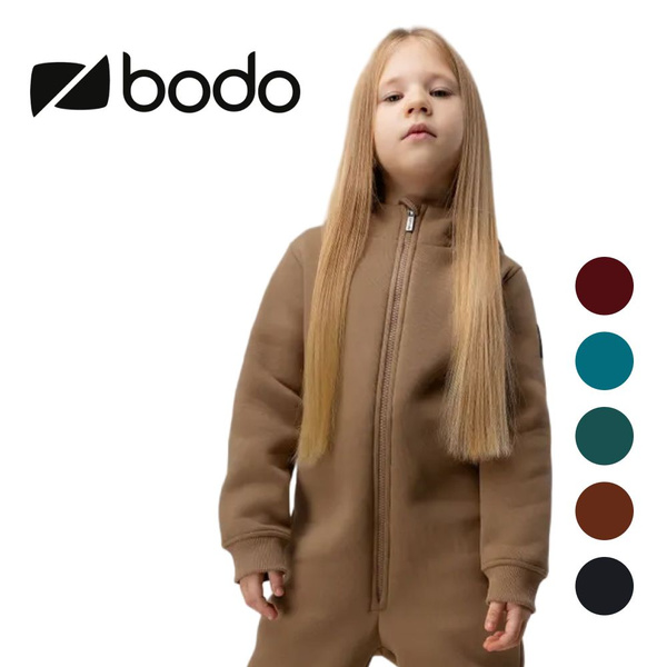 Комбинезон с начесом BODO, Девочки, Мальчики, размер 110, 116, материал Футер двухнитка — купить ...