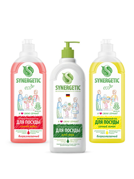 Вопросы и ответы о Набор средств SYNERGETIC для мытья посуды – OZON (561274772)
