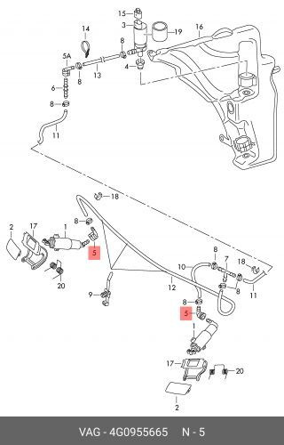 Уголок ORG - VAG (VW/Audi/Skoda/Seat) арт. 4G0955665 - купить по ...