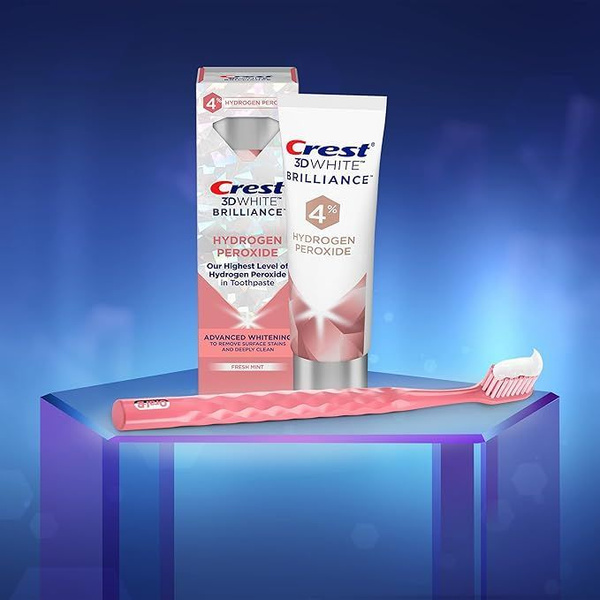 Crest 3D White Brilliance Hydrogen Peroxide Отбеливающая зубная паста ...