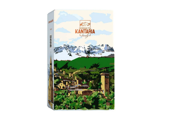 Kantaria, Чёрный листовой (органический) чай Сванетия с Чабрецом, 50 гр ...