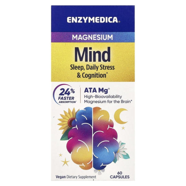Магний Enzymedica Magnesium Mind 60 капсул купить на OZON по низкой ...
