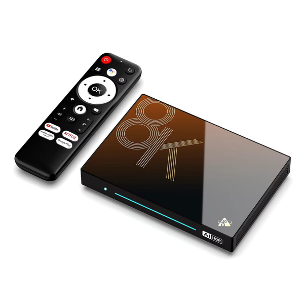 Медиаплеер H96 Max M9S 4/32 Гб, HDMI, RJ-45 Ethernet, USB, AV, черный ...