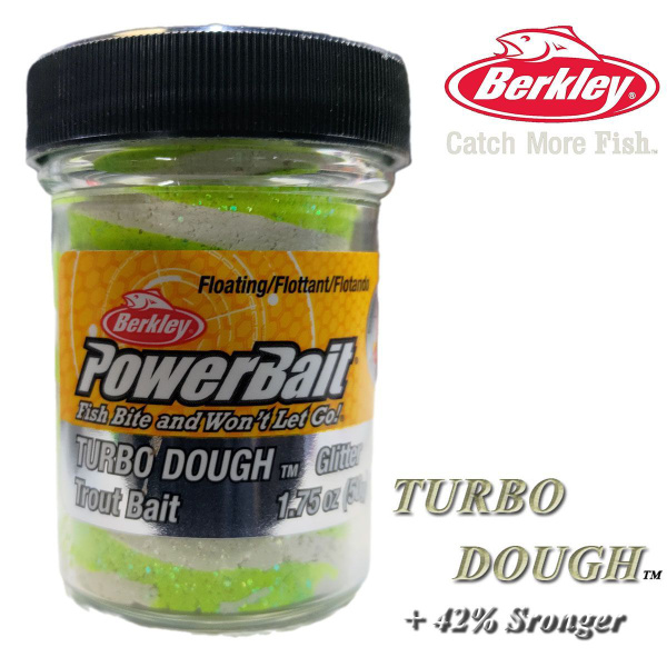 Паста Berkley PowerBait Turbo Dough Trout Bait White/Chart 50g купить ...