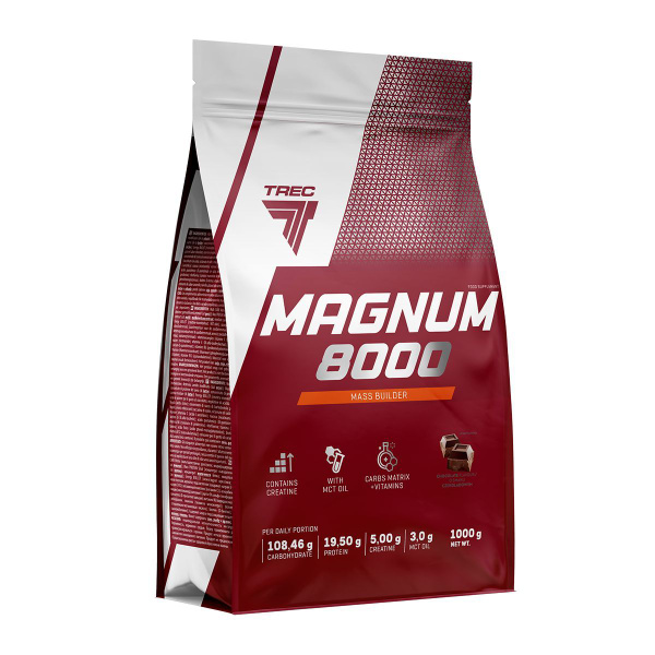 Гейнер Trec Nutrition Magnum 8000, 1 кг, вкус: шоколад купить на OZON по низкой цене (1748576145)