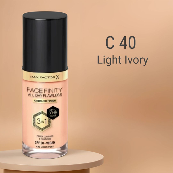Max Factor Тональная основа Facefinity All Day Flawless 3 в 1 тон C 40 ...
