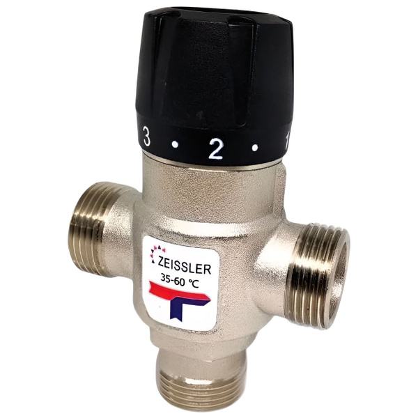 Термостатический смесительный клапан 3/4" НР 35-60С KV 1,6, арт.ZSm.412.166005 купить на OZON по ...