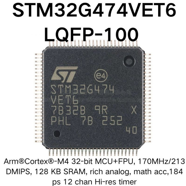 STM32G474VET6 LQFP-100 ARM Cortex-M4 32-бит MCU купить на OZON по низкой цене (1759775686)