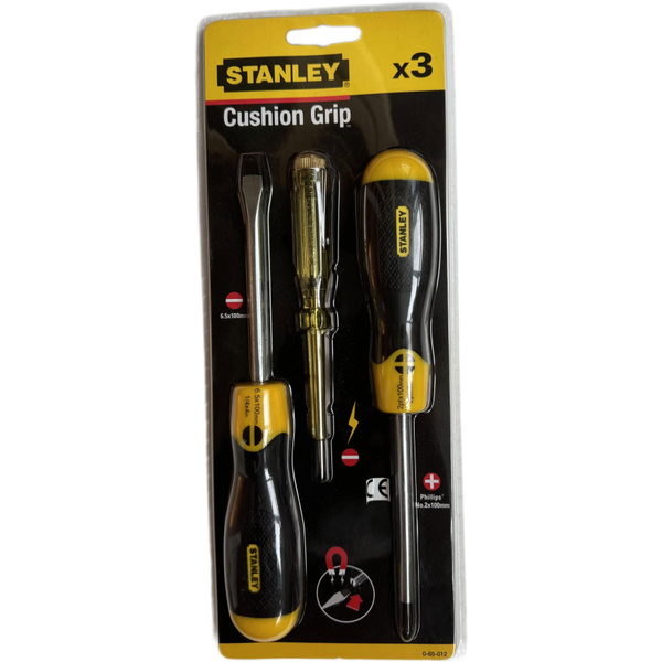 Набор из 3х отверток Stanley CUSHION GRIP, 0-65-012 купить на OZON по ...