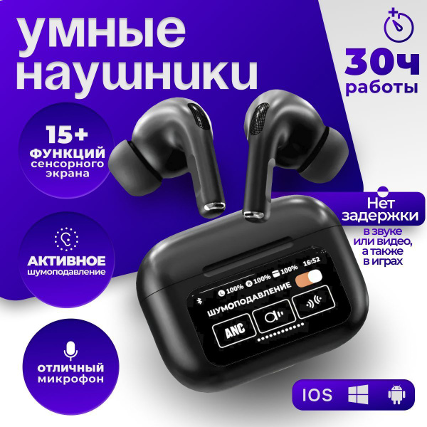 Наушники Внутриканальные Good Music Экран Беспроводное 32 55658900665 ...