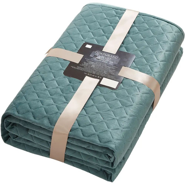 Покрывало Inspire Velvet 200x220 см полиэстер цвет зеленый 220x 200 см ...