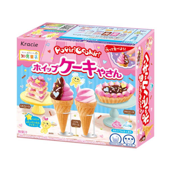 KRACIE Popin' Cookin' Whipped Cake Shop набор "Сделай сам" Лавка сладостей / Набор для ...