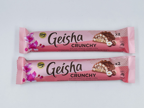 Fazer Батончики с воздушным рисом в шоколаде Geisha Crunchy с ...