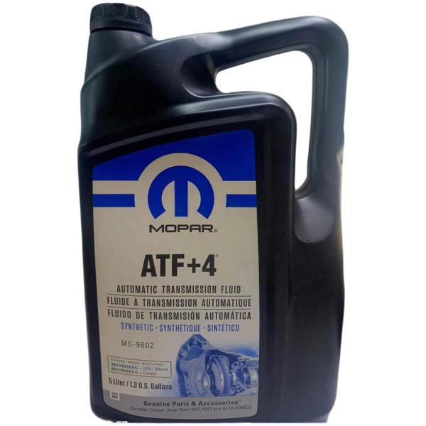 Масло трансмиссионное синтетическое 68218058AC MOPAR ATF+4 5л купить c ...