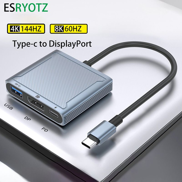 8K 60 Гц USB C - Displayport 144 Гц hud Thunderbolt USB-C - DP 3 в 1 концентратор док-кабель ...