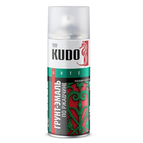 Грунт-эмаль по ржавчине 3 в 1 KUDO серая RAL 7042, аэрозоль (спрей) 520 мл. KU-317042 купить на ...