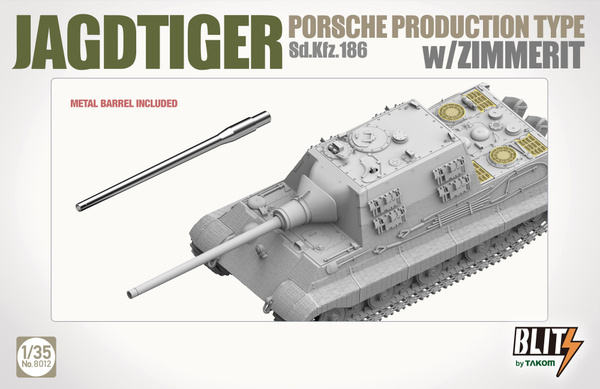 TAKOM 8012 1/35 Модель танка JagdTiger Sd.Kfz. 186 Виды производства ...