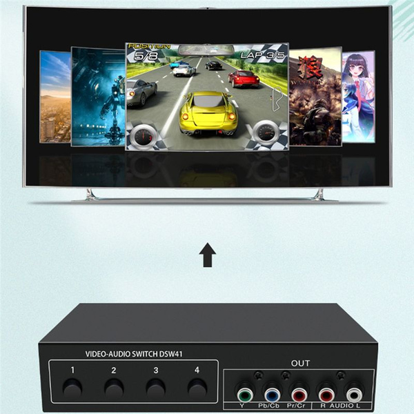 Коммутатор Компонентного Видеосигнала 4x1 YPbPr YCbCr купить на OZON по ...