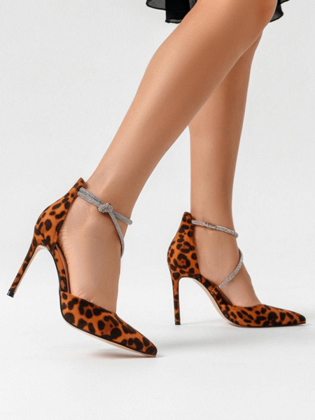 Туфли Женский Obba Микрофибра, Экозамша, размер 39 Шпилька F Италия Пряжка Мягкая стелька ...