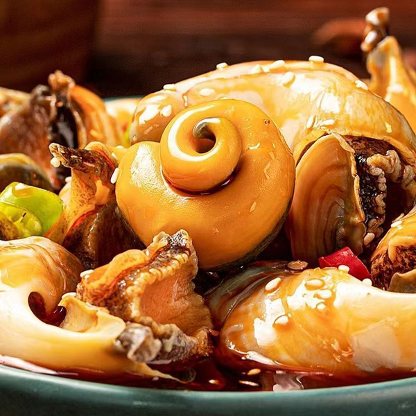 Цельное мясо моллюска в больших банках по 300 г, закусочные консервы из ...