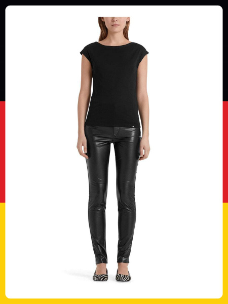 Футболка Женский Marc Cain черный размер 44 Повседневный Не указана купить C доставкой на Ozon