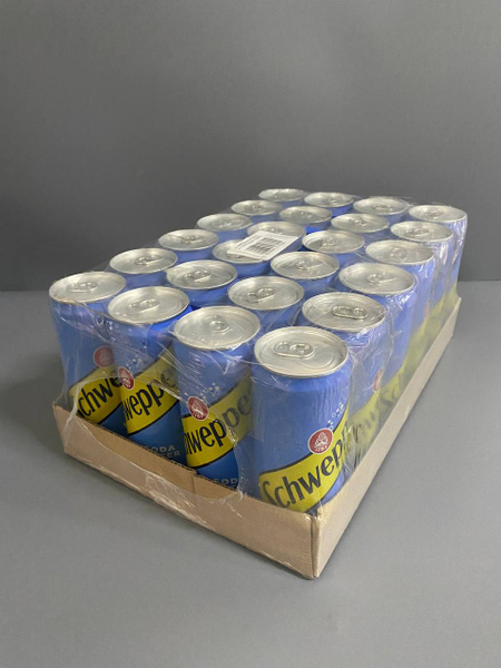 Газированный напиток Schweppes Soda Water / Швепс Содовая, 24 банки х 0 ...