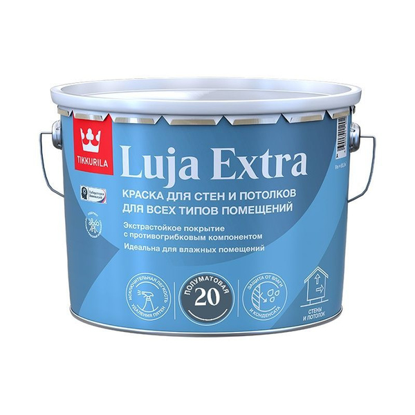 TIKKURILA Luja 20 base A краска для влажных помещений полуматовая (9л ...