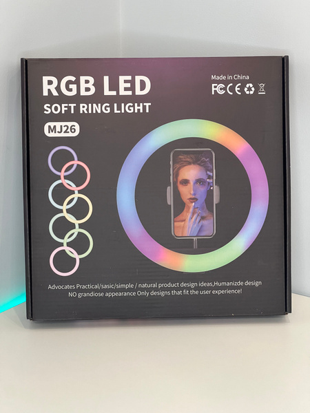 Кольцевая лампа MJ 26 RGB LED купить на OZON по низкой цене (1878052084)