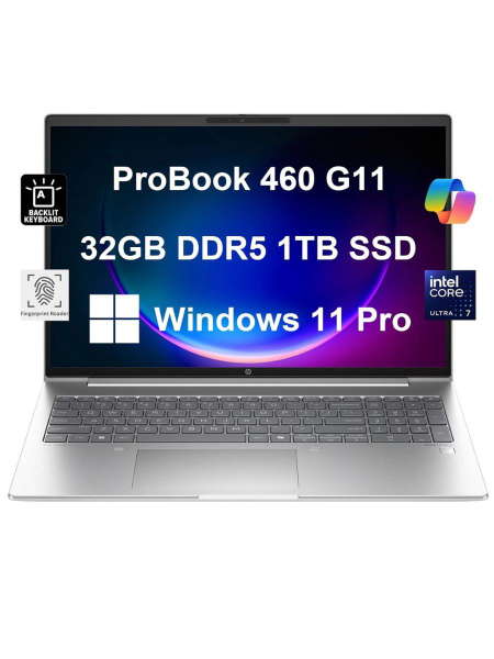 Ноутбук HP pro book 460 g11 Intel Core Ultra 7 155U 32 ГБ 32 ГБ ...