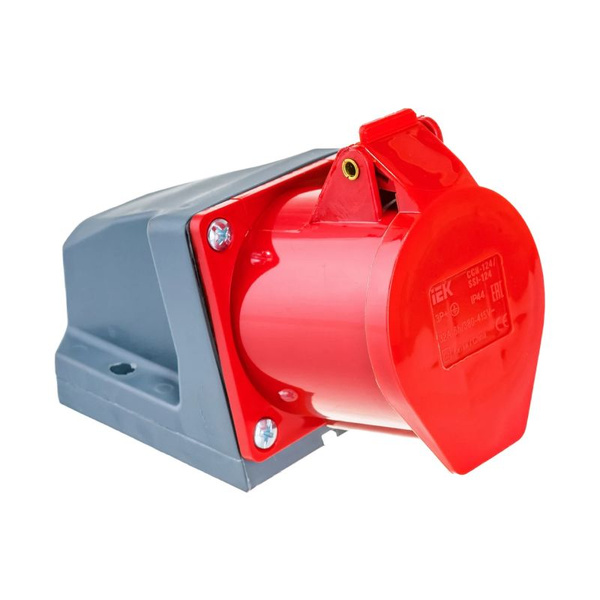 Розетка ОП 32А 380В 3P+PЕ ССИ-124 IP44 накладная уличная IEK PSR12-032-4 купить на OZON по ...