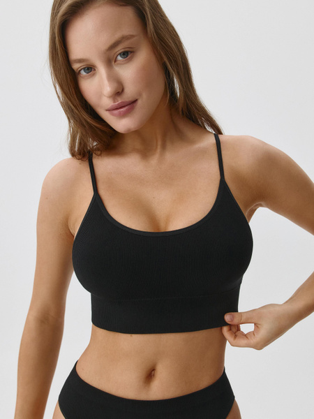 Бюстгальтер Женский SELA, размер 42 черный Повседневный Китай купить c доставкой на OZON по ...