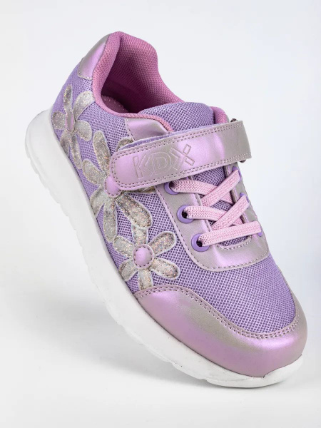 Кроссовки Девочки KDX Экокожа, Текстиль Баскетбол, Бег, размер 33 6 На любой сезон Липучки ...