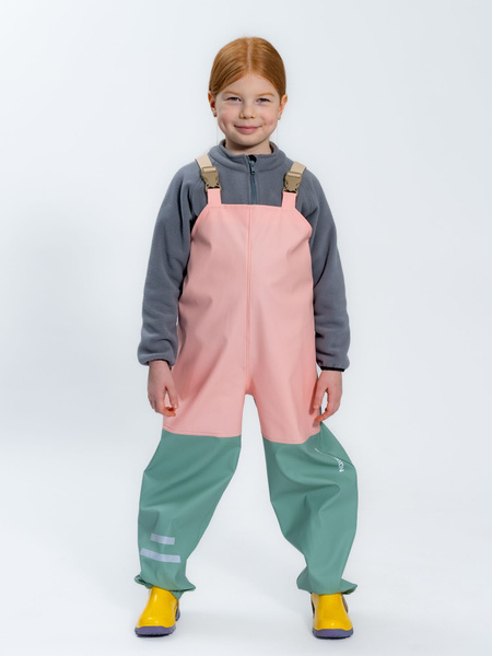 Полукомбинезон Девочки Symbion, размер 140, рост 140 полынь, персиковый ...