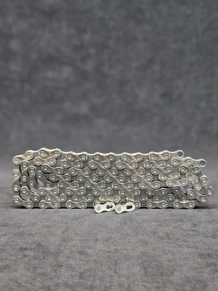 Цепь велосипедная KMC X9 Silver-Gray, 9 скоростей, 110 звеньев / 138.5 мм, с замком MissingLink ...