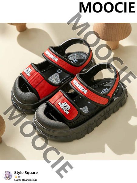 Сандалии Девочки MOOCIE, размер 26 ПВХ (поливинилхлорид) Лето Липучки купить c доставкой на OZON ...