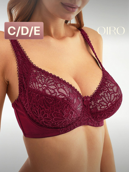 Бюстгальтер Женский OIRO мягкая чашка на каркасе, на косточках, размер 90D зеленовато-синий ...