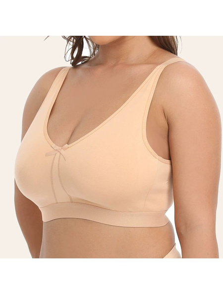Бюстгальтер Женский TRIUMPH, размер 95E светлый хаки Политекс, Стрейч-коттон Домашний Китай ...