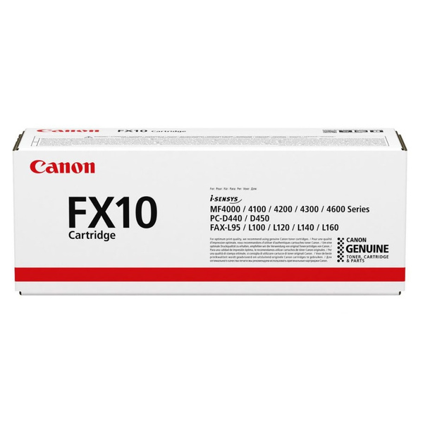 Расходник для печати Canon Картридж FX-10 № 0263B002 черный, Черный (black), для лазерного ...