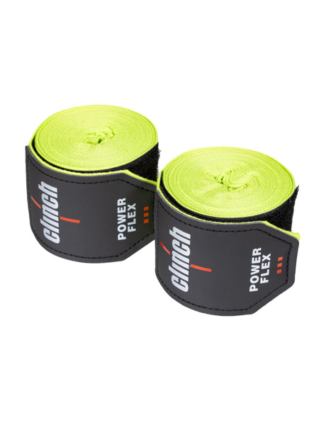 Бинты боксерские Clinch Boxing Hand Wrap Power Flex ярко-зеленые (длина ...