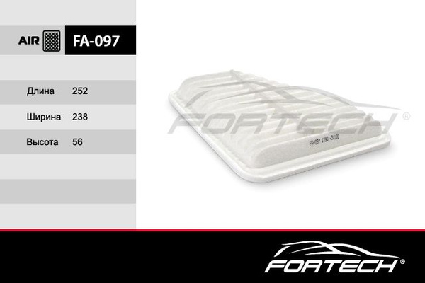 Fortech Фильтр воздушный арт. FA097, 1 шт. купить на OZON по низкой ...