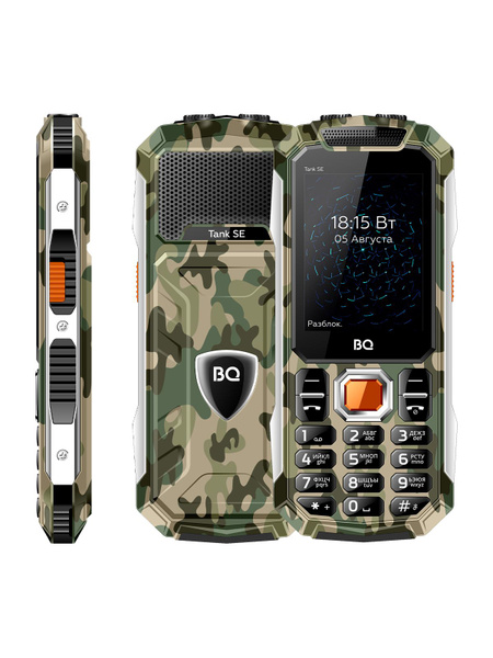 Мобильный телефон BQ 2432 TANK SE Camouflage / Без камеры купить на OZON по низкой цене (1843895200)