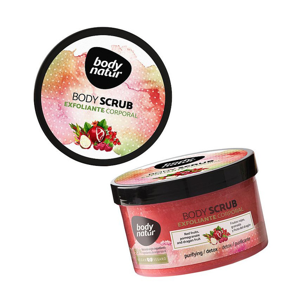 BODY NATUR Скраб для тела красные фрукты, гранат и питайя Body Scrab ...