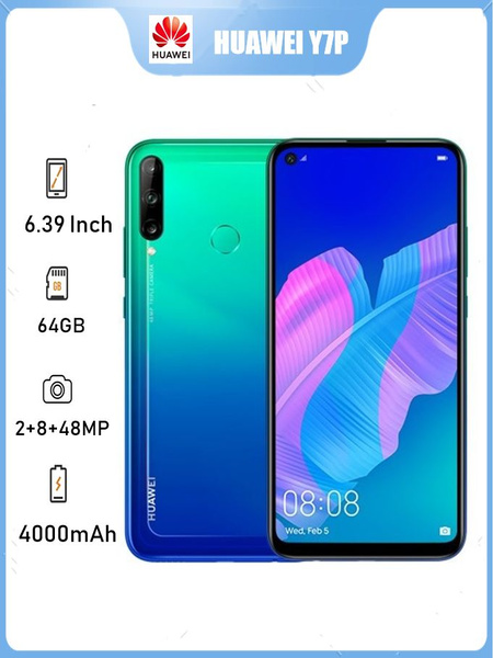 Смартфон HUAWEI Y7P 64 ГБ 4 ГБ Синий 2 SIM купить c доставкой на OZON по низкой цене (1958224201)