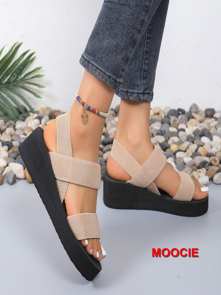 Босоножки Женский MOOCIE Платформа Полиэстер с ПУ пропиткой, EVA, размер 40 Толстая подошва Лето ...