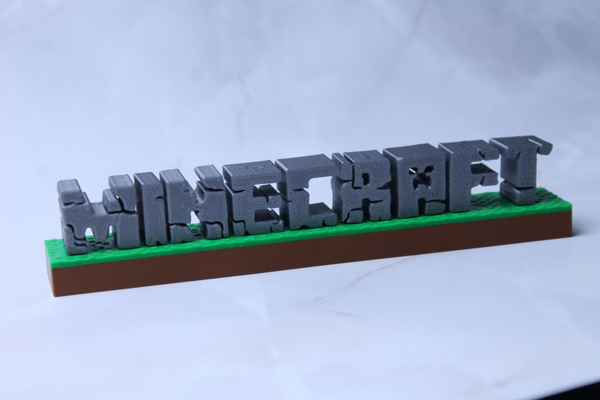 Декор интерьера Minecraft 3D Logo купить на OZON по низкой цене ...