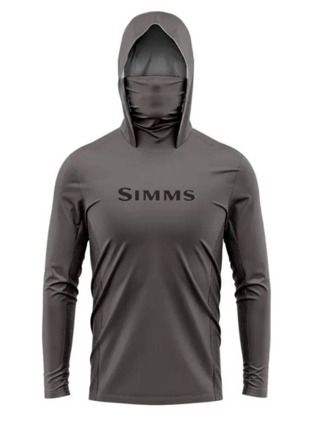 Худи Мужской, Женский Simms бирюзовый иней Без застежки Велюр искусственный, размер 54 Камуфляж ...