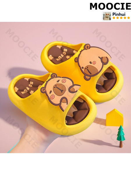 Тапочки Девочки, Мальчики MOOCIE, размер 32, 33 желтый Круглый нос Демисезон купить c доставкой ...