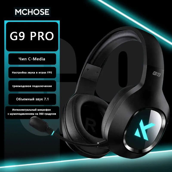 Наушники Полноразмерные MCHOSE G9 Pro Wireless Headset Проводное ...