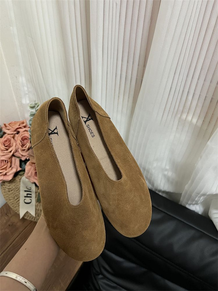 Балетки Женский Pull&Bear Воловья кожа, размер 40 Италия Круглый нос купить c доставкой на OZON ...